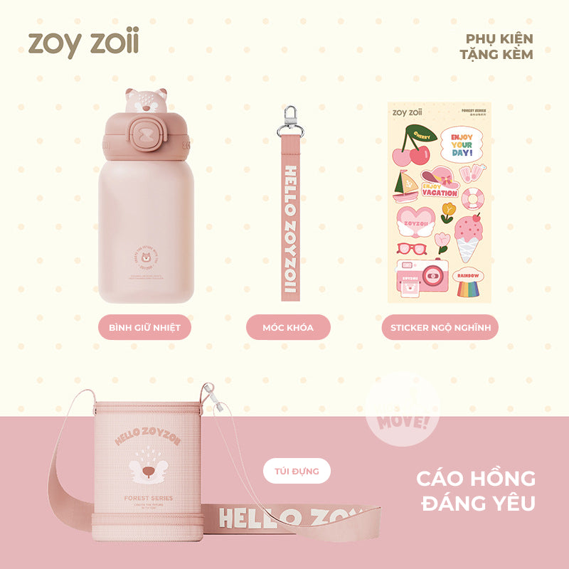 Bình giữ nhiệt hình thú cho bé Zoyzoii - Inox 316 - 450ml – Kidsmove - Thế giới đồ trẻ em nhập ...