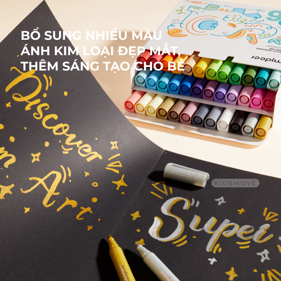 Bút màu Acrylic cho bé Mideer chính hãng, vẽ trên mọi chất liệu ...