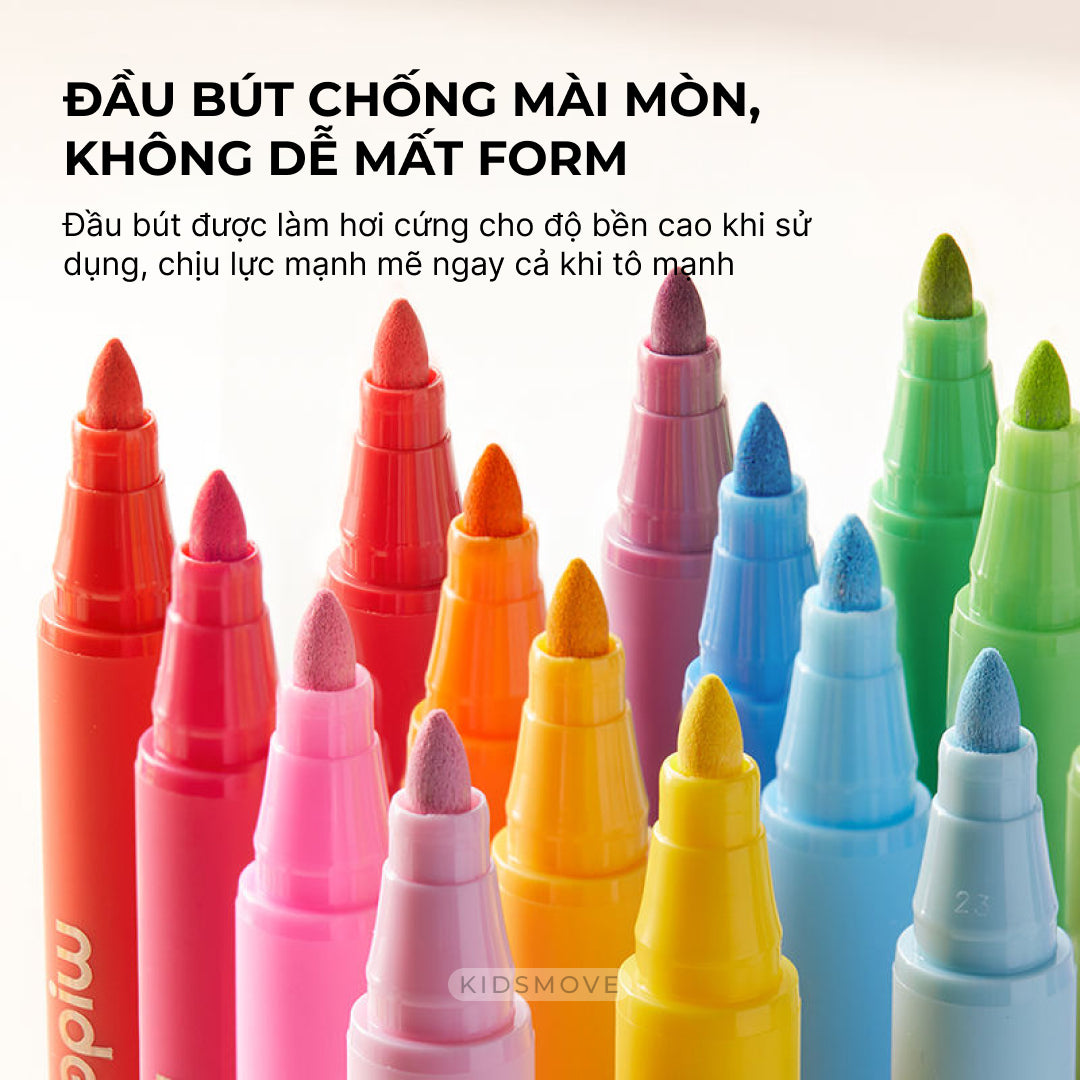 Bút màu Acrylic cho bé Mideer chính hãng, vẽ trên mọi chất liệu ...