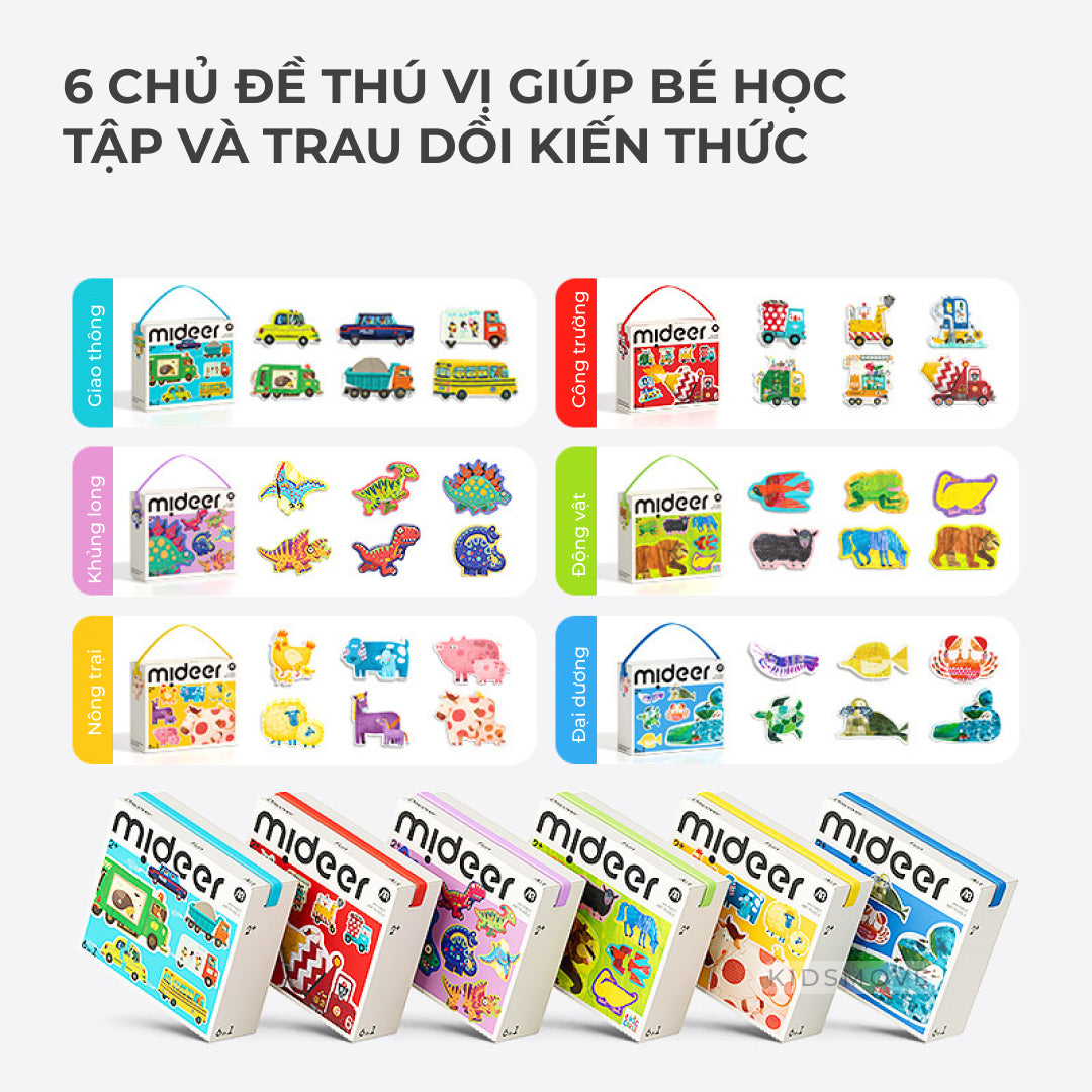 Bộ đồ chơi xếp hình đầu tiên Mideer My First Puzzle cho bé từ 2 tuổi ...
