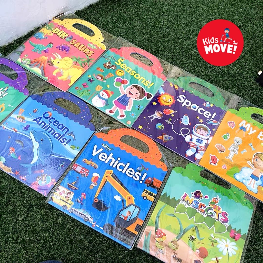 Sách sticker dán hoạt hình dùng nhiều lần nhiều chủ đề cho bé 3 tuổi ...